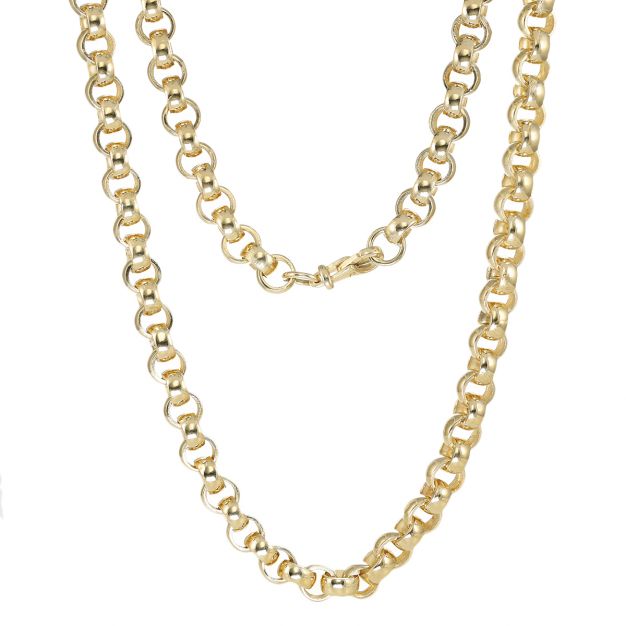 9ct Yellow Gold Solid Heavy Belcher Chain 9.5mm 30